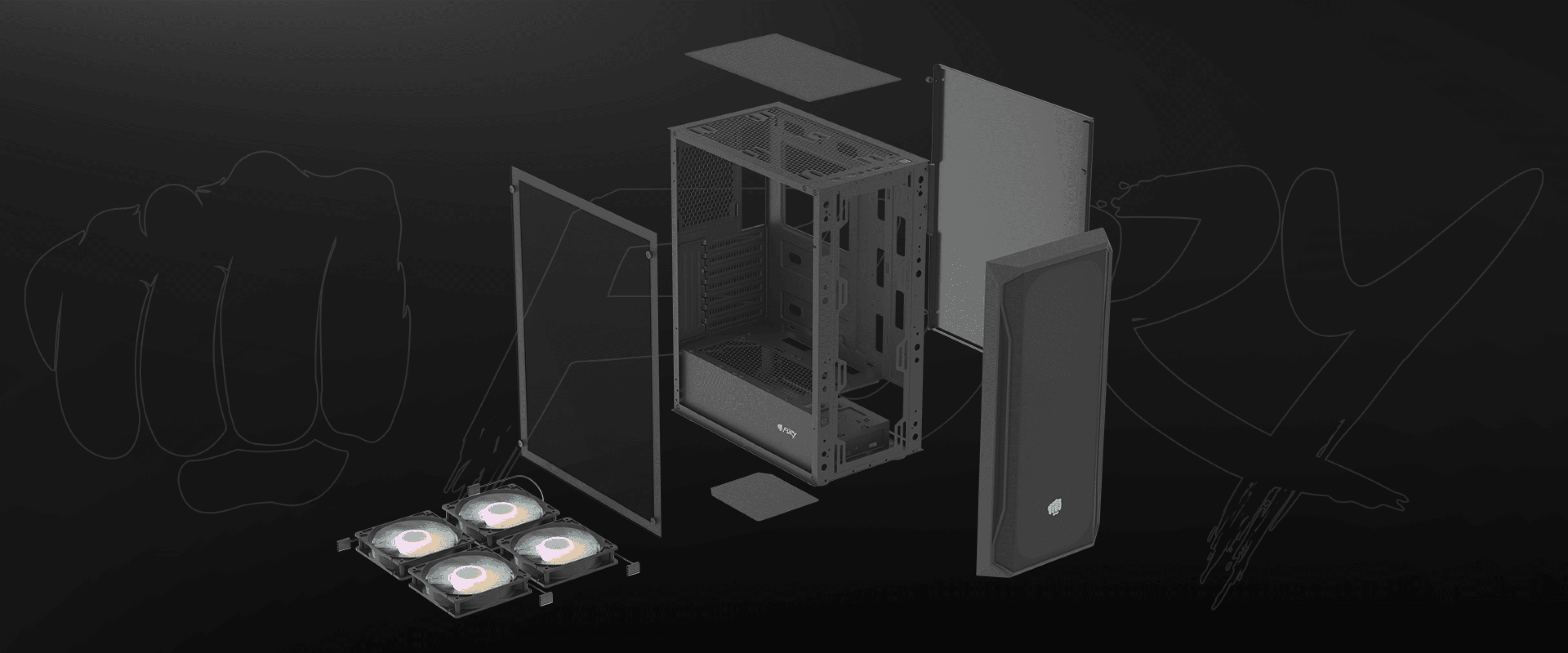 SHOBO SH4F RGB Obudowy | Fury